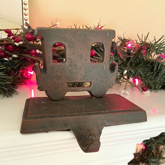 Holiday | Stocking Holder Locomotive Train Carriage Fireplace Mantel ...